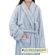 PAVILIA Premium Womens Plush Soft Robe Fluffy, Warm, Fleece Sherpa Shaggy Bathrobe (L/XL, Light ...