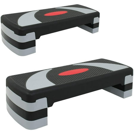Saicool 30 Inch Fitness Aerobic Exercise Step Adjustable Workout Step ...
