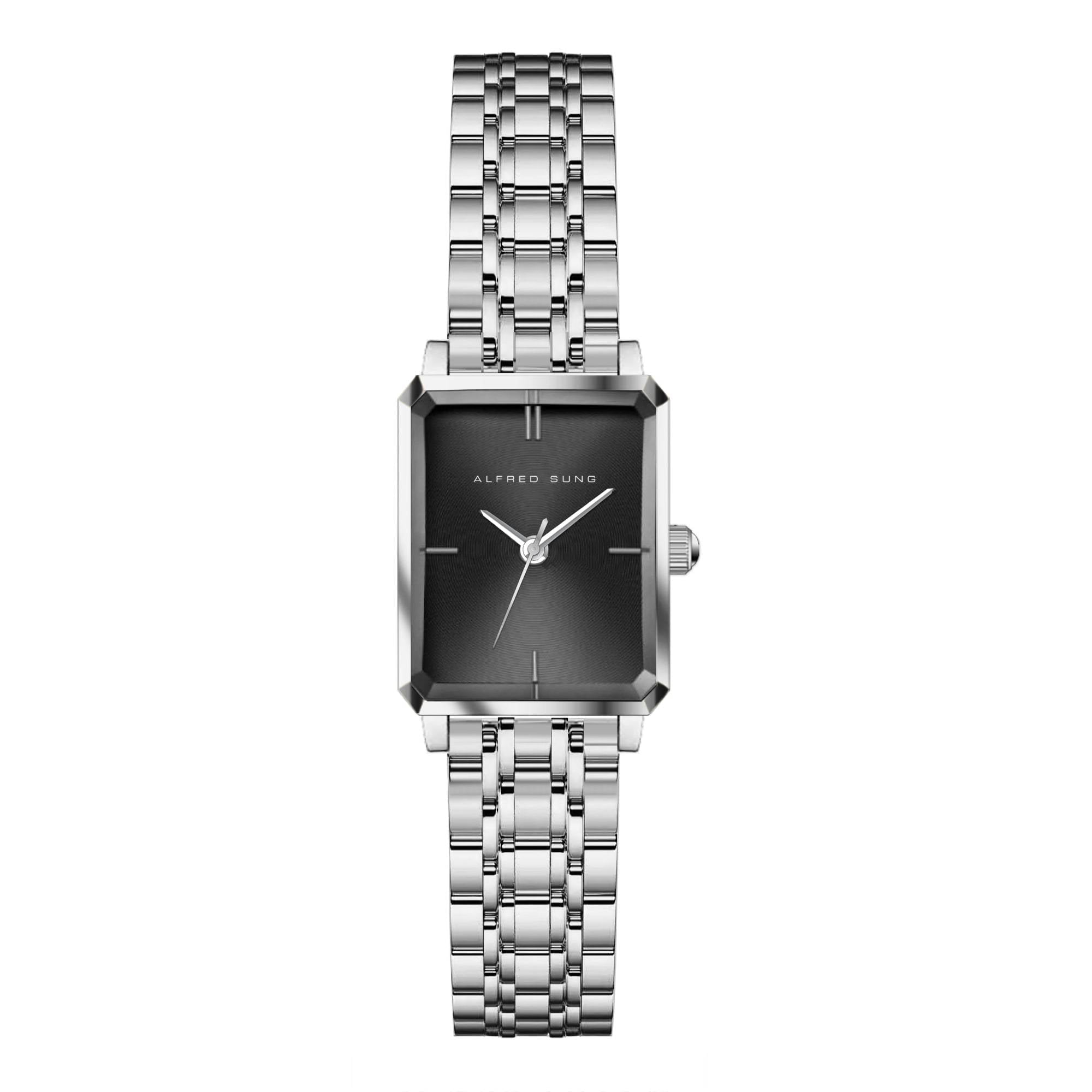 Click here for Alfred Sung Ladies Octavia Silver Black Sunray Dia... prices