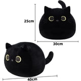 Walmart Black Cat Plush Toy, Soft Stuffed Animal Pillow, Cuddly 40cm ...