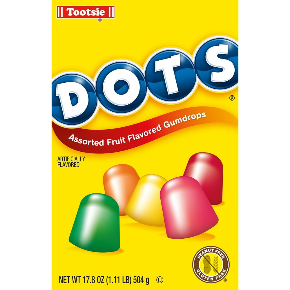 Tootsie Dots Assorted Fruit Flavors Box, 17.8 Oz - Walmart.com ...