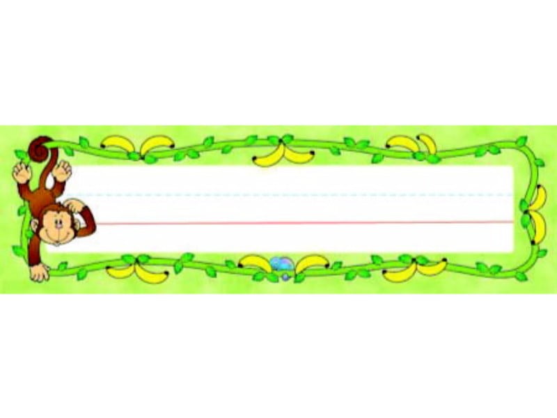 Carson Dellosa Monkey Desk Nameplates - Walmart.com