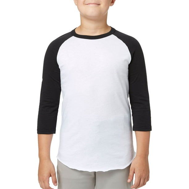 adidas Youth Triple Stripe ¾ Sleeve Baseball Practice Shirt - Walmart.com