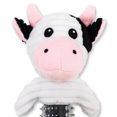Country Living TPR Black & White Cow Plush Dog Toy – with Squeaker ...