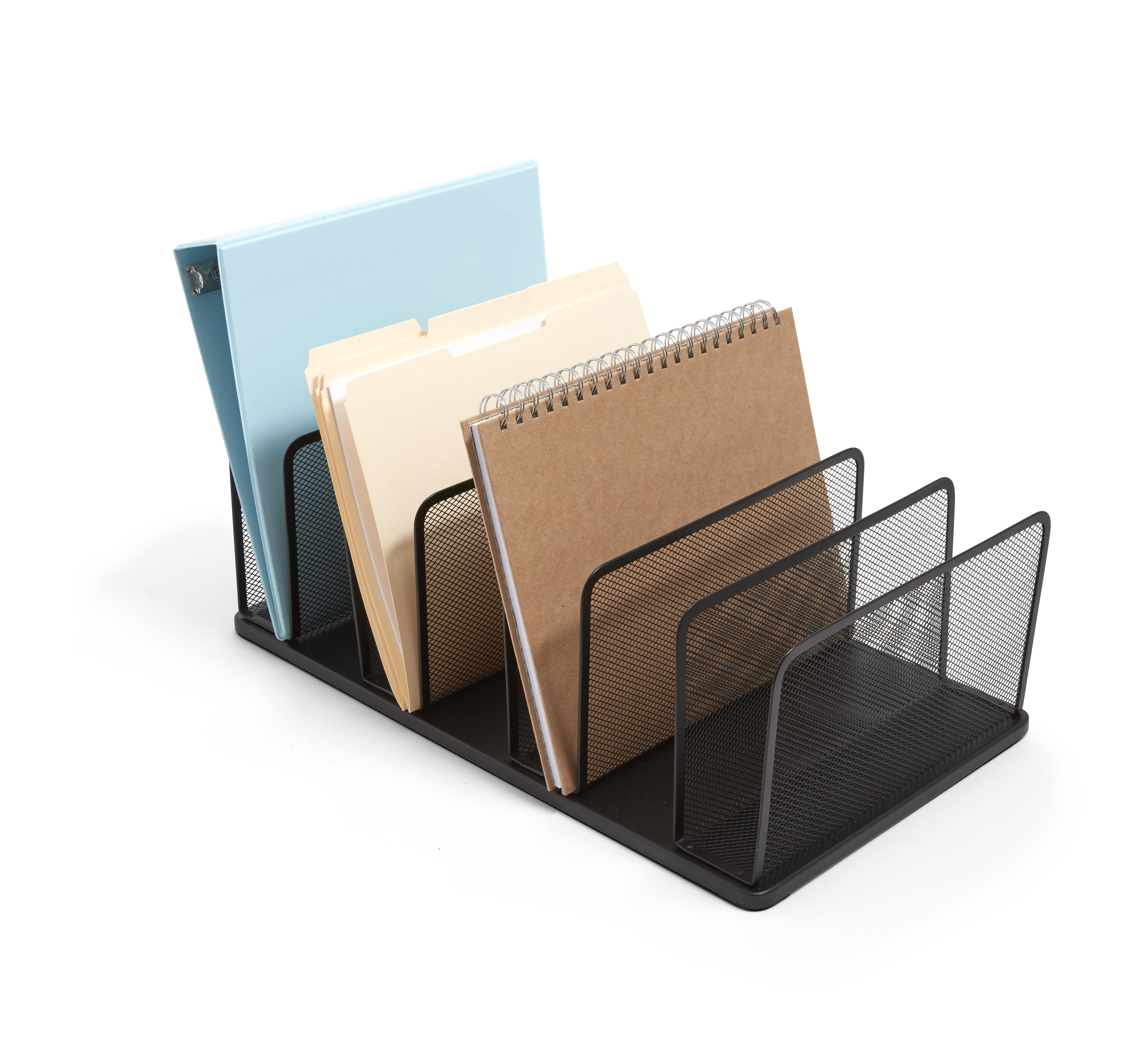 TRU RED 7-Compartment Wire Mesh File Organizer TR57552-CC - Walmart.com ...