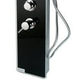 ALFI Brand Shower System: Black Glass Panel, 2 Sprays, Rain Head ...
