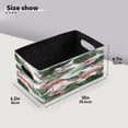 2 Pcs Foldable Felt Storage Bins Decorative Fabric Organizer Baskets ...