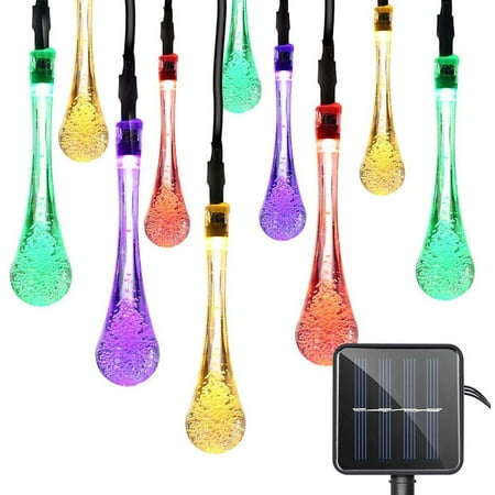 Solar String Lights, Outdoor Waterproof Fairy Light 21.3ft 30 Led Multi ...