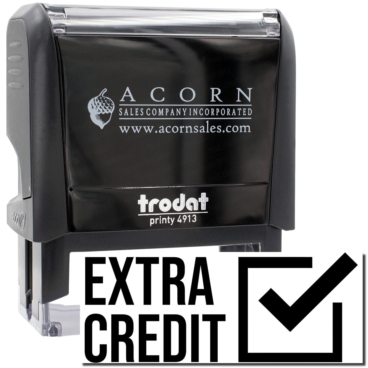 Large Self-Inking Extra Credit Stamp, Trodat Printy 4913, Press and ...