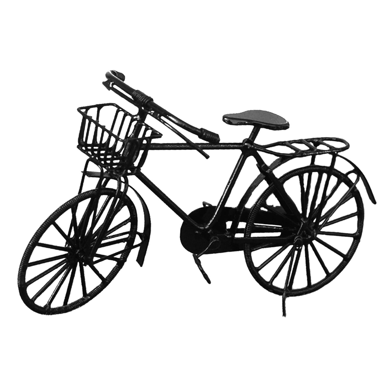 1:12 Scale Dollhouse Bike Creative Gifts Mini Bike Toys Miniature Model ...