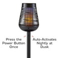 Pic Solar Insect Killer Torch with LED Flame Effect, Black Torch ...