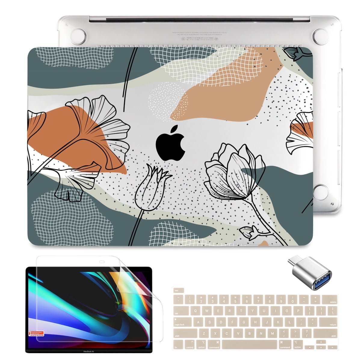 DONGKE Case For MacBook Pro 13 inch 2022 2021 2020 Release Model A2338 M2/M1 A2251 A2289 Plastic ...