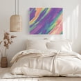 Colorful Gradual Canvas Print Wall Art, Watercolor Abstract Modern Wall ...