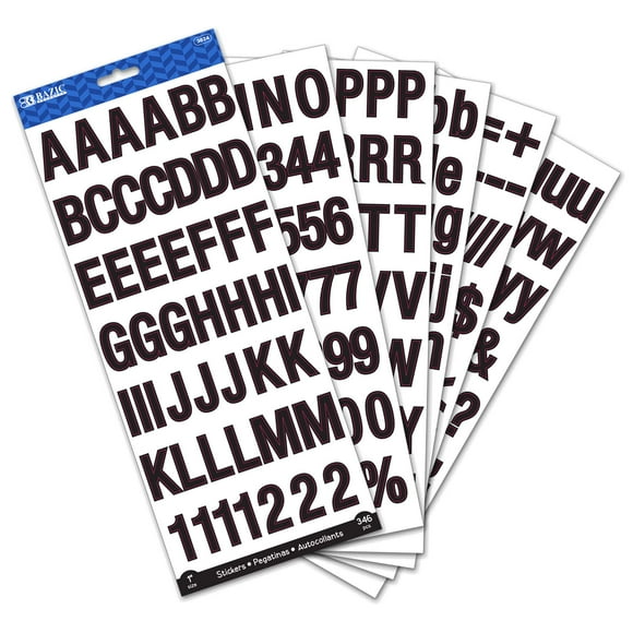 1 Inch Number Stickers