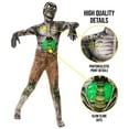 Morphsuits Kids Green Slime Zombie Morphsuit Boys Girls Scary Radioactive Suit Halloween Gray L ...