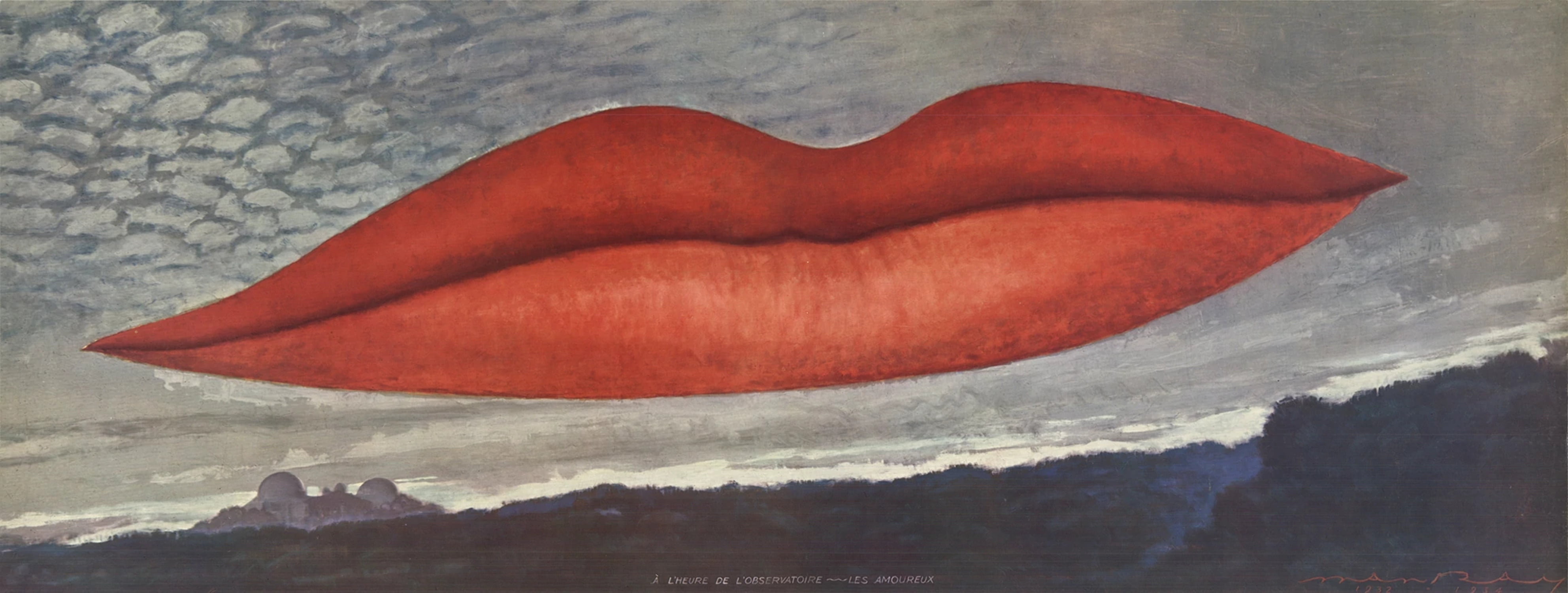 MAN RAY Lips (No Text), 1966 - Walmart.com