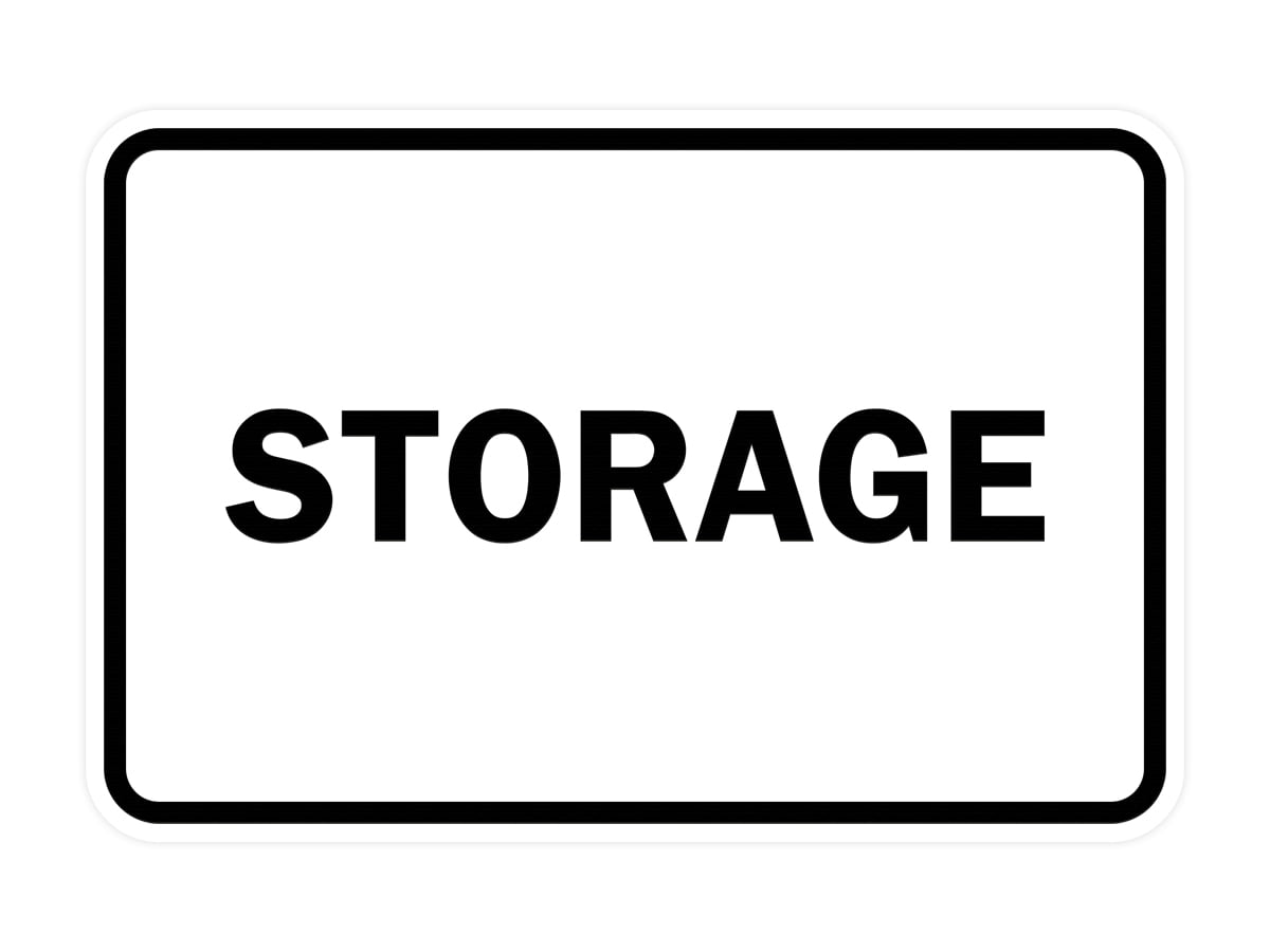 Classic Framed Storage Sign (White) - Small - Walmart.com