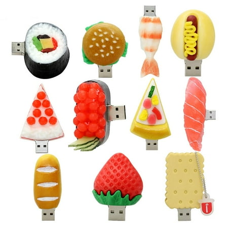Pendrive Sushi Hamburger Food USB Flash Drive Pen Drive USB 2.0 Memory ...