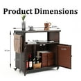 Homefun Outdoor Grill Carts with Storage Cabinet - Outdoor Bar Carts ...
