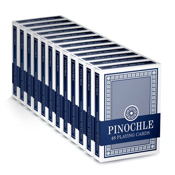 Brybelly 12 Blue Decks of Pinochle Playing Cards - Walmart.com ...