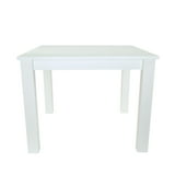 Shine Company Sunrise Outdoor Plastic Dining Table - White - Walmart.com