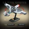 GZBricker WW2 La-7 Fin Fighter Building Sets Compatible with Lego Army ...