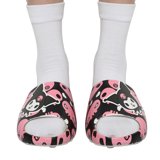 Kuromi Head With Pink Skull Toss Icons Women's Slides-Medium - Walmart.com