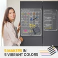 ideaTech Acrylic Magnetic Dry Erase Calendar for Fridge, 16.5x12.6 ...