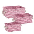 Honey Can Do Zig Zag Pattern Baskets, Hot Pink/White (Pack of 3) - Walmart.com