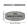 No Soliciting Sign, Brushed Silver No Soliciting Door Magnet,No ...