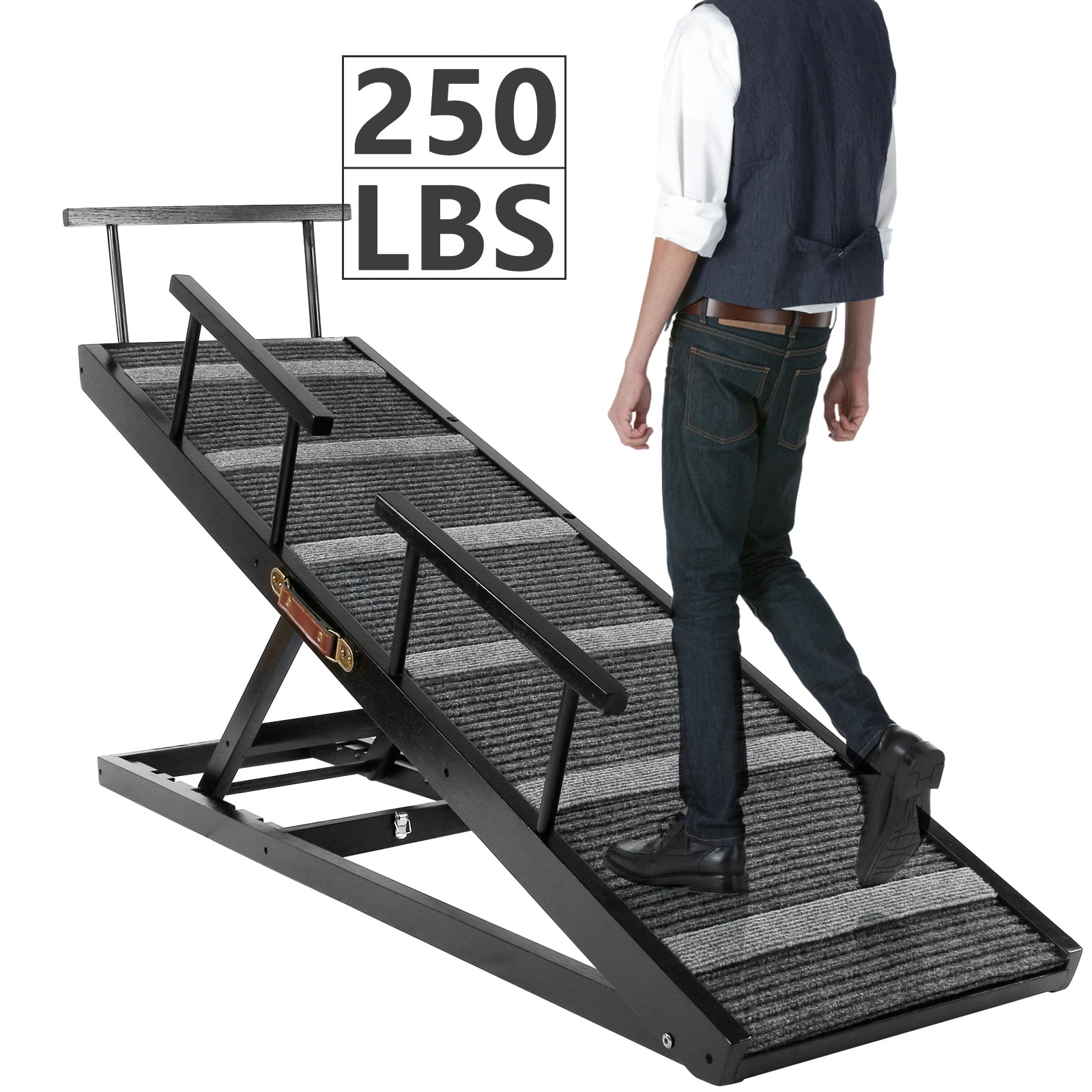 MOPHOTO Adjustable Pet Ramp,Folding Dog Ramp,Anti-Slip Dog & Cat Ramp ...