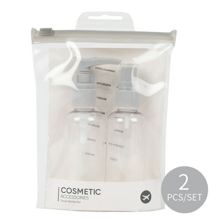 MINISO 2 pieces Travel kit Bottle Set, Portable Plastic Multipurpose ...