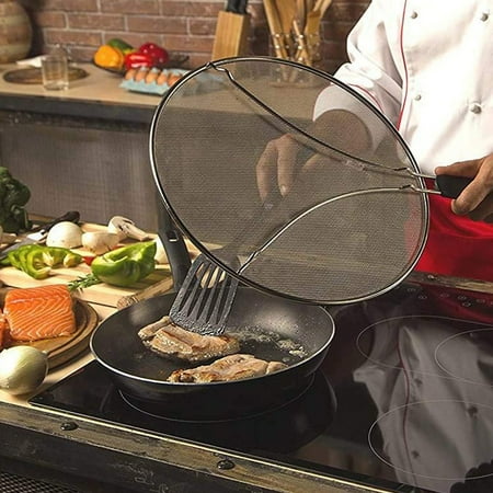 Grease Splash Screen for 13-inch Frying Pan Protects Skin From Burns ...