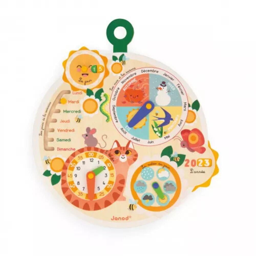 Click here for Janod - Cat Roue Du Temps Childs Calendar - Educat... prices