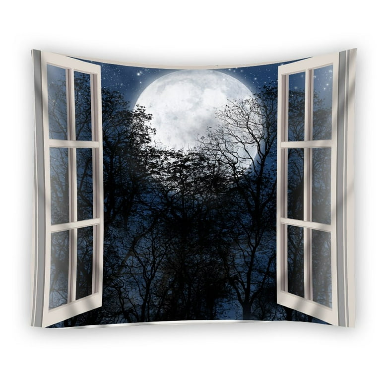 Opened Window At Night