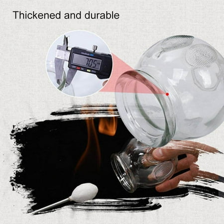 pitrice Professional 8pcs Glass Cupping Therapy new set cupping Set ...