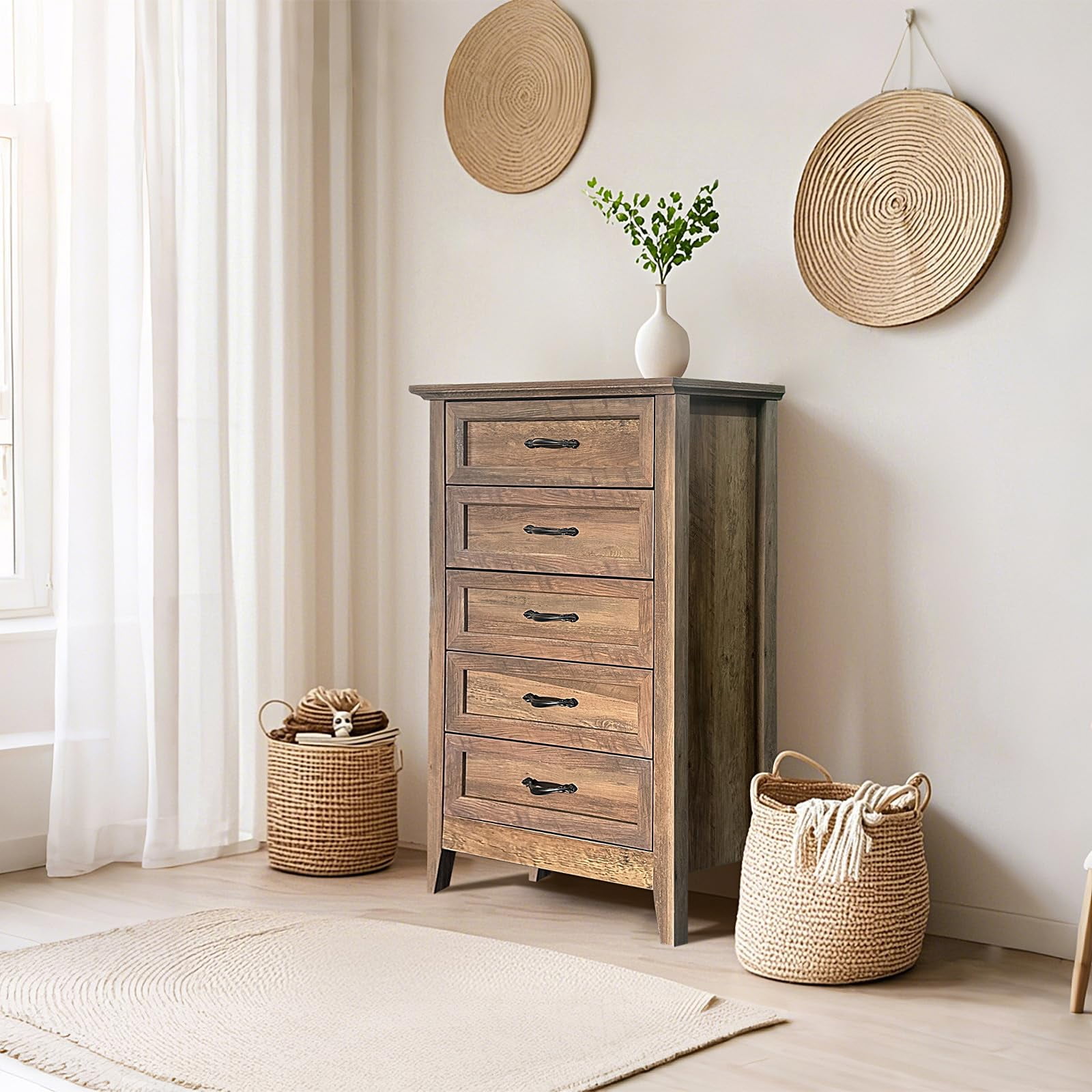 Click here for Cuisinsmart 5 Drawer Dresser For Bedroom  Farmhous... prices