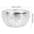 BESTYASH 1Pc Decorative Plated Silver Metal Bowl for Restaurant and ...