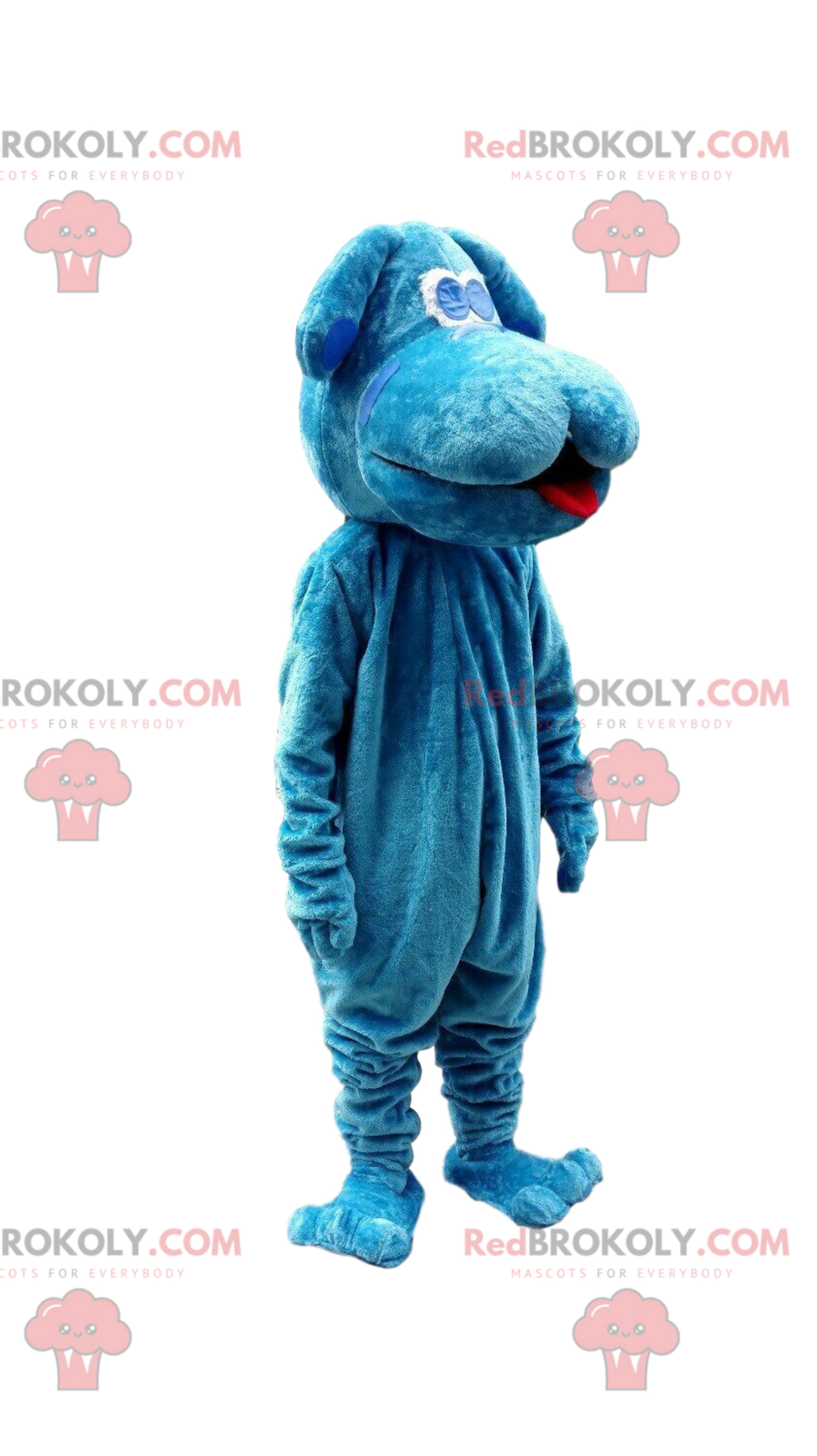 Big plush blue dog mascot, doggie costume - Walmart.com
