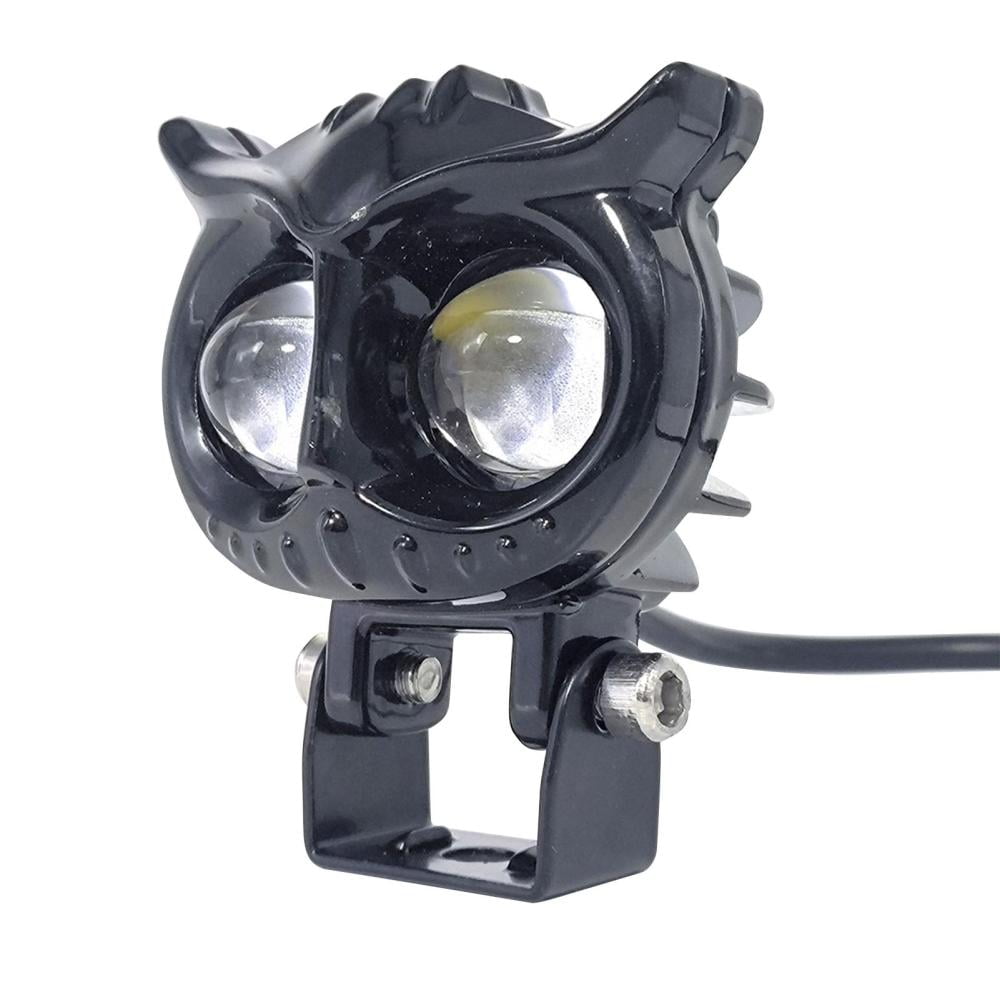 Motorcycle Auxiliary Lights | Owl-shaped Dual Color LED Fog Lights ...