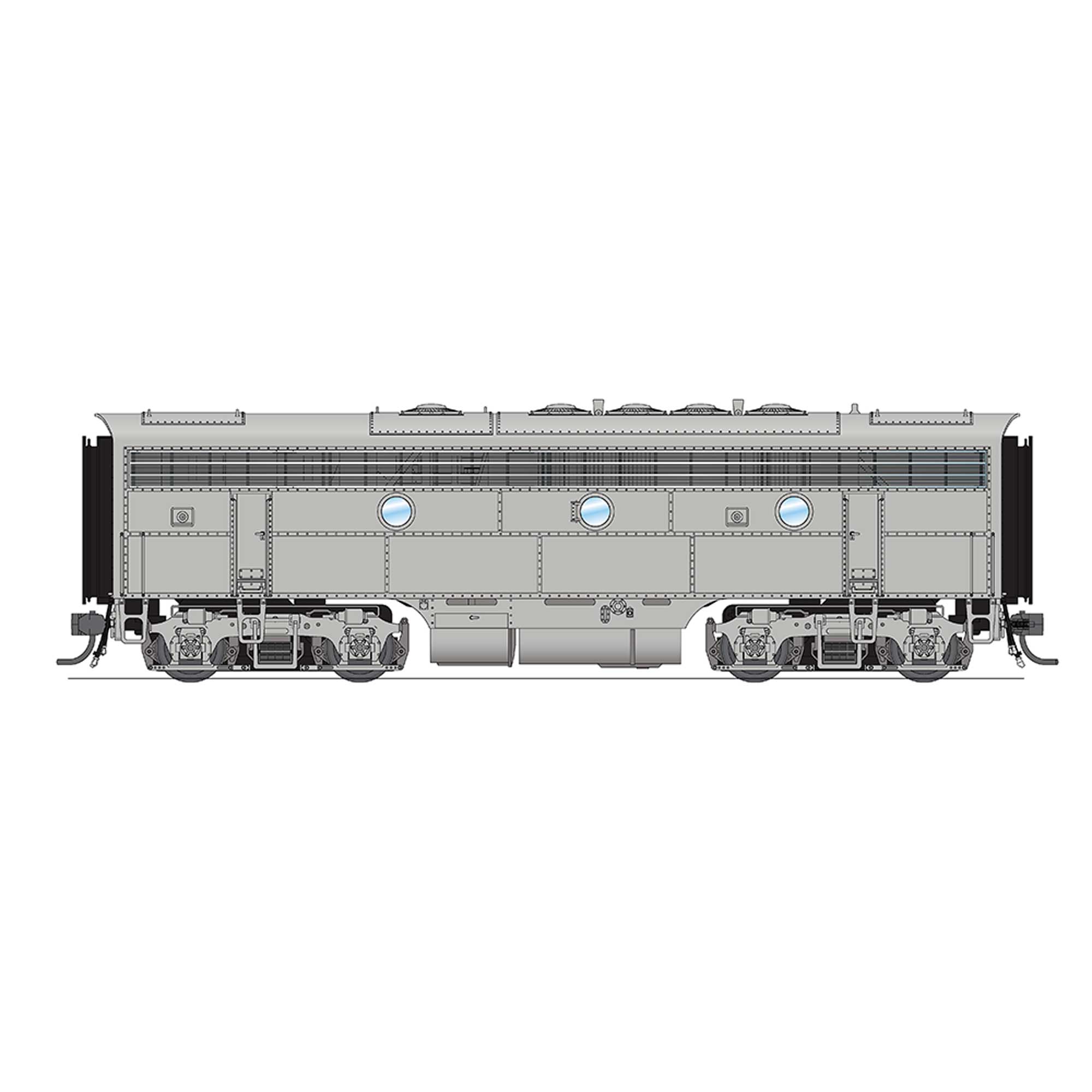 Broadway Limited Imports HO F3B Phase I w DCC & Paragon 3 Undecorated BLI4865 HO Locomotives ...