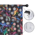 Blackout Kids Curtains,Monster Cartoon Trucks Cars Pattern Childrens ...