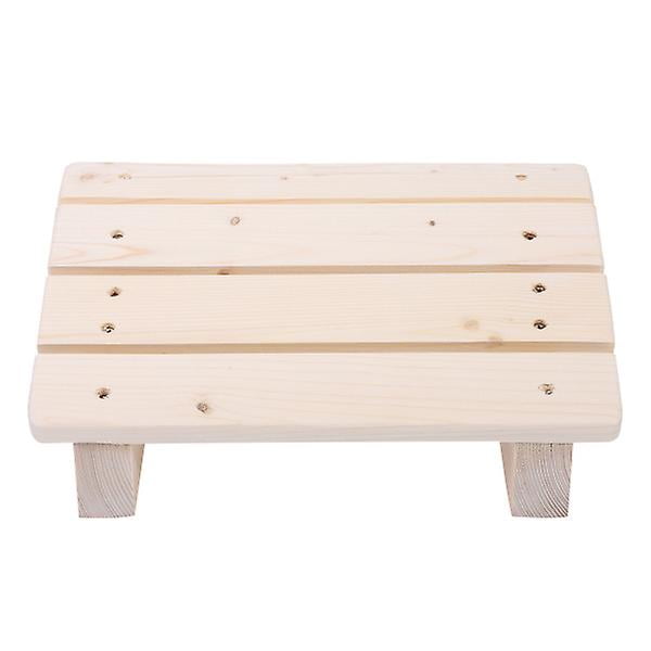 1pc Office Desk Bathroom Foot Rest Bench Tilted Wooden Foot Rest Stool ...