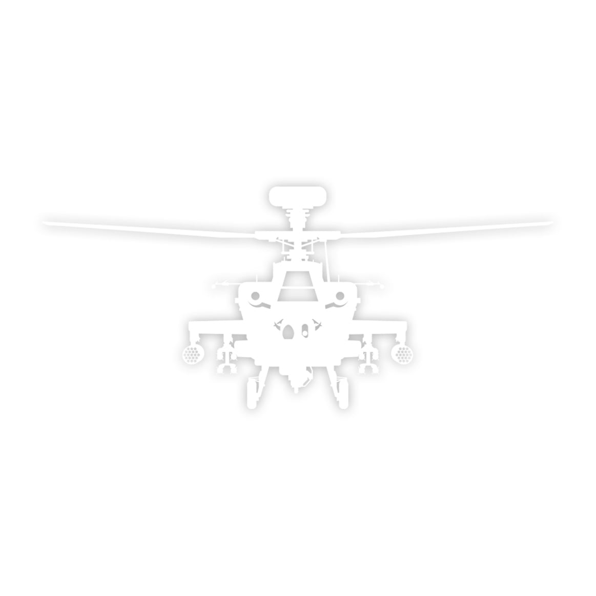 AH-64 Apache Sticker Decal Die Cut - Self Adhesive Vinyl - Weatherproof ...