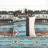 Chezmoi Collection Boone 7-Piece Southwestern Cowboys Rodeo Comforter ...