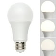 Maxxima 3-Way LED A19 Bulb - 40/80/120W Equivalent, 3 Brightness Levels ...