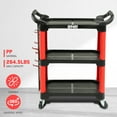 DNA MOTORING TOOLS-00428 3-Level Composite Workshop Trolley Cart ...