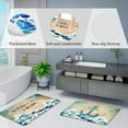 Framics 15 Pc Beachy Nautical Bathroom Sets With Non Slip Rugs Shower
