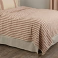 Piper Classics Market Place Red Ticking Stripe Standard King Quilt ...