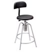 Global Industrial Polyurethane Scooter Stool with Steel Base Black ...